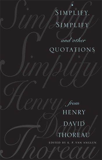 Simplify, Simplify | Columbia University Press